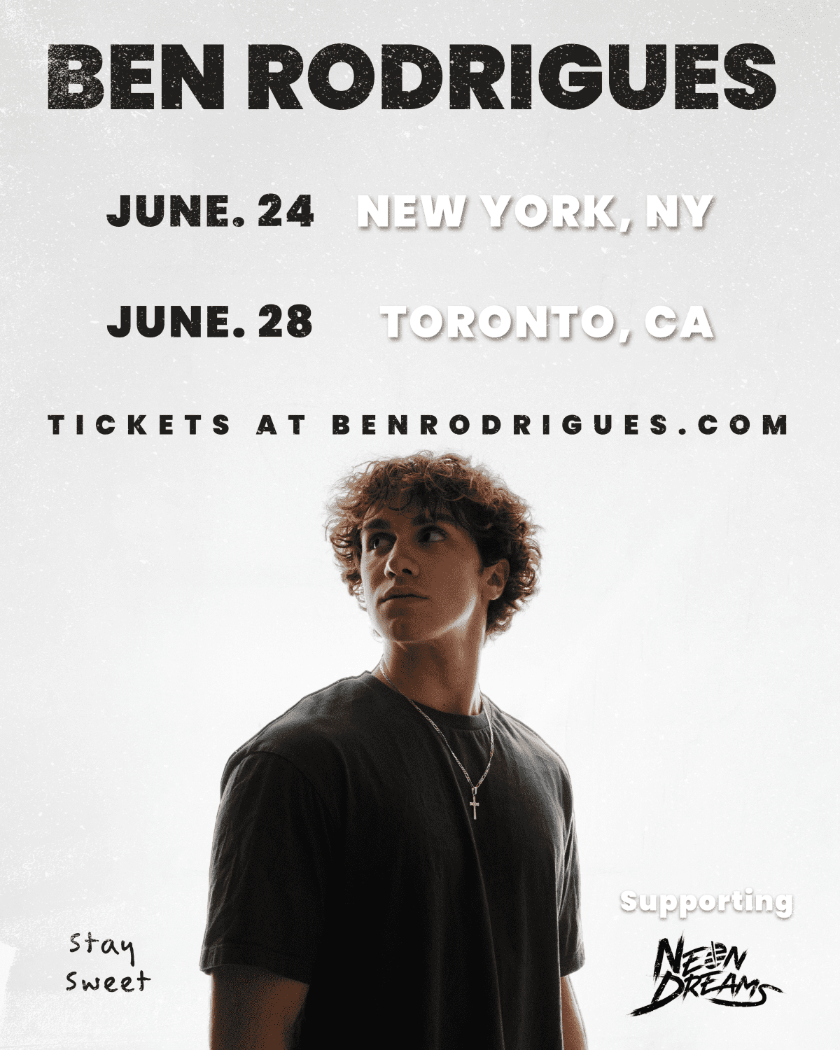 Ben Rodrigues Announces Tour Dates in US and Canada